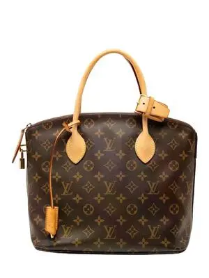 LOUIS VUITTON Monogram Lockit Pm Handbag - Brown