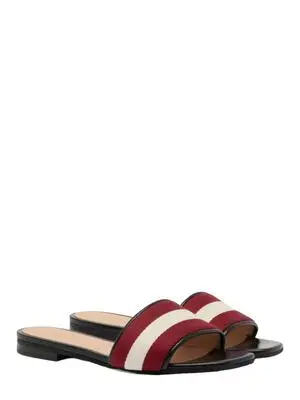 Bally Ribbon Flat Sandals - Red