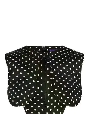 JEAN PAUL GAULTIER Asymmetrical Polka Dot Top - Black