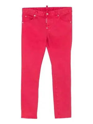 Dsquared2 Slim-fit Jeans With Signature Logo Tag - Red
