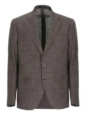 LATORRE Notched-lapel Blazer - Brown