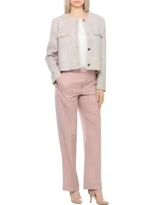 LARDINI Bouclé Tweed Jacket - Neutrals