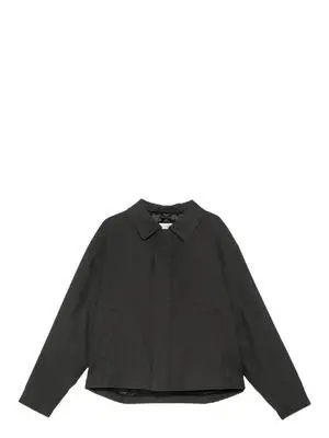 MAISON MARGIELA Charcoal Logo Embroidered Jacket - Grey