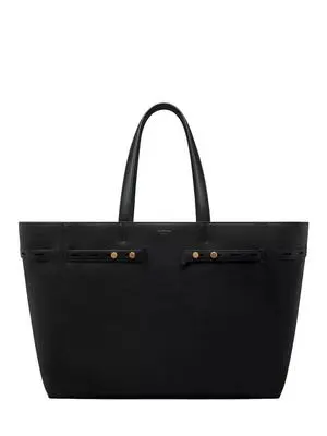 Thom Browne Mr. Thom Leather Tote Bag - Black