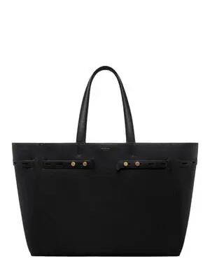 Thom Browne Thom Browne Mr. Thom Leather Tote Bag Black