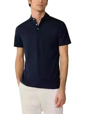 HACKETT Cotton Polo Shirt - Blue