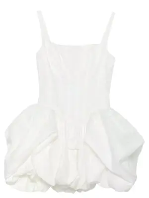 Aje Alani Puff-skirt Dress - Neutrals
