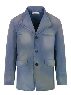 NAMACHEKO Faded-effect Single-breasted Blazer - Blue