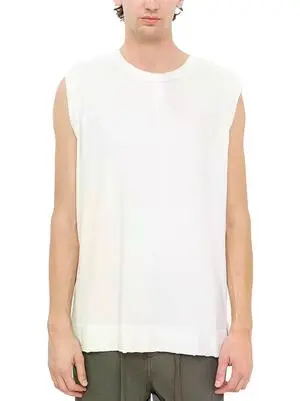 Andrea Ya'aqov Raw-edge Panelled T-shirt - White