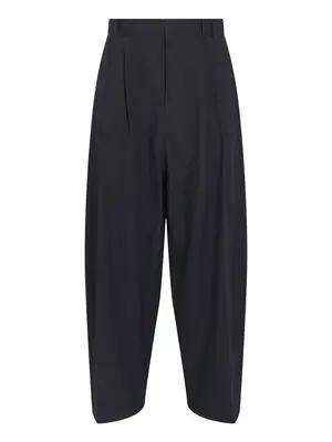 Studio Nicholson Cotton Pleated Trousers - Navy