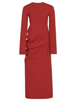 THE ROW The Row Lucienne Long-Sleeved Dress