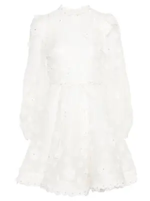 Zimmermann Matchmaker Lift Off Mini Dress - White