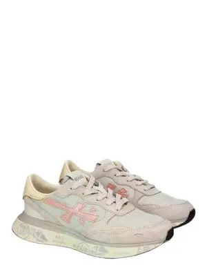 Premiata Lauryn Logo-patch Sneakers - Grey