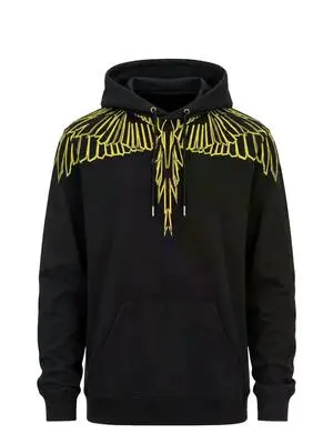 COUNTY OF MILAN Graphic Print Hoodie - Black