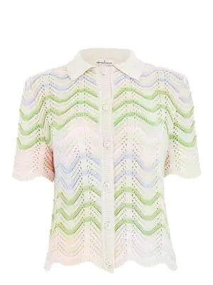 Agua Bendita Chevron Knit Shirt - Multicolour