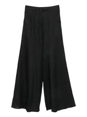 SEMICOUTURE Kym Linen Trousers - Black