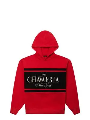 WILLY CHAVARRIA Gilroy Hoodie With Striped Detailing - Red