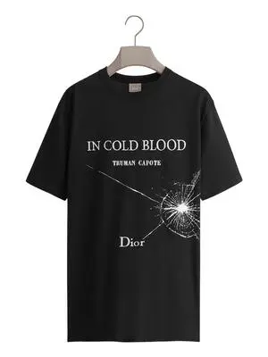 Dior Book Cover Embroidery Relaxed Fit T-shirt - Black