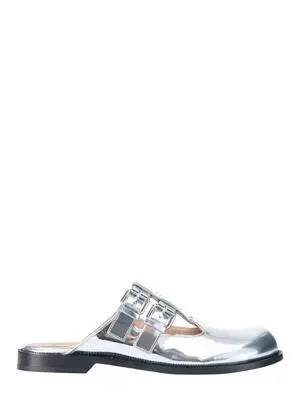 Loewe Campo Mary Jane Mules - Silver