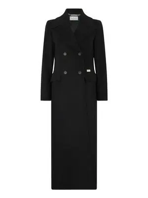 Philipp Plein Baroque Skull Double-breasted Coat - Black