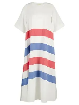 MARRAKSHI LIFE Marrakshi Life Striped Cotton Maxi Dress