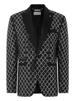 Philipp Plein Strass-embellished Blazer - Black