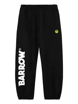 BARROW Logo Print Track Pants - Black