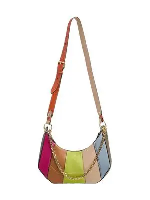 LANCEL Croisette Leather Shoulder Bag - Pink