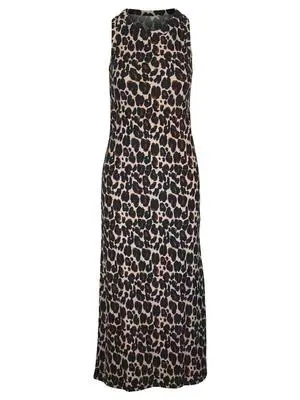 Majestic Filatures Leopard-print Sleeveless Dress - Neutrals