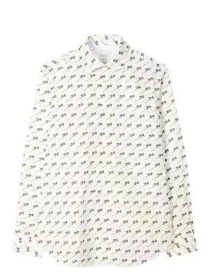 Paul Smith Floral-print Long-sleeve Shirt - White