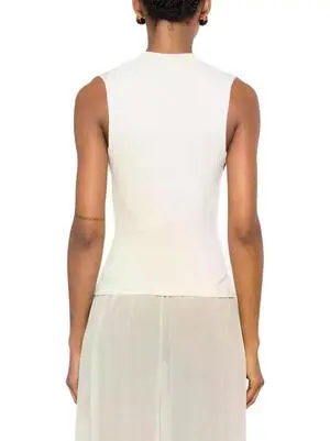 Nanushka Jelani Ribbed-knit Vest - Neutrals