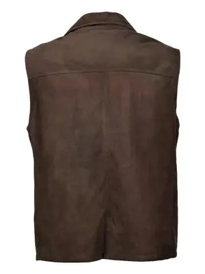 Brunello Cucinelli Suede Gilet - Brown