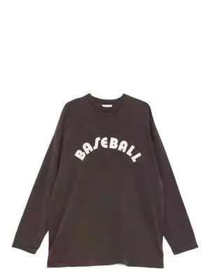 Fear Of God Logo-print Long-sleeve T-shirt - Brown