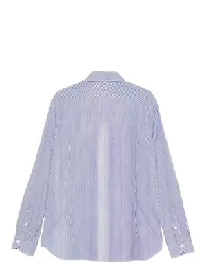 GUGLIELMINOTTI Striped Cotton Shirt - Blue