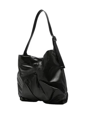 Yohji Yamamoto Leather Tote Bag - Black