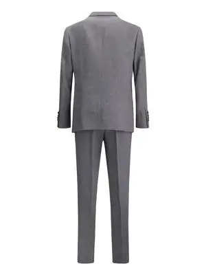 Brunello Cucinelli Linen Double-breasted Suit - Grey