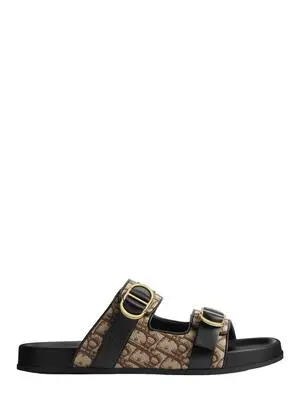DIOR Dior Aqua Sandal With Vintage Gold-Finish Buckle