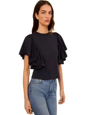 Ulla Johnson Cordelia Cotton Top - Midnight