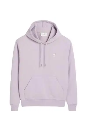 AMI Paris Ami Paris Ami De Coeur Logo Embroidered Hoodie White