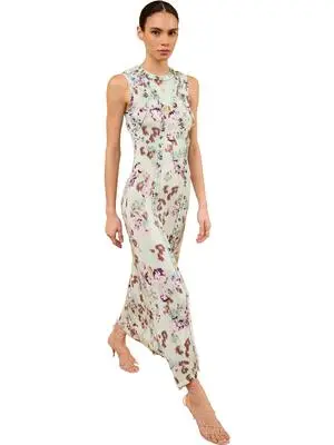 Ulla Johnson Ulla Johnson Isabelle Jersey Dress With Floral Print And Ruffles Oasis