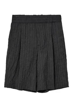 Dries Van Noten Pleated Shorts - Navy Blue