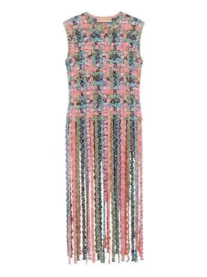 Ulla Johnson Hand-woven Basketweave Knit Top With Scalloped Fringe - Sunweave