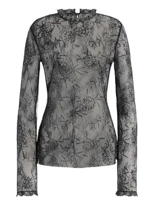 ALBERTA FERRETTI Alberta Ferretti Embroidered Lace Blouse With Sequins