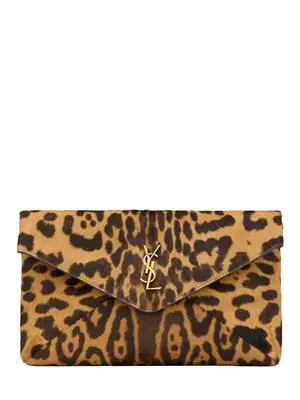 Saint Laurent Cassandre Large Envelope Pouch - Multi-color