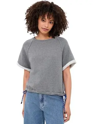 Rag & Bone Vintage Terry Short Sleeve Tee - Heather Grey