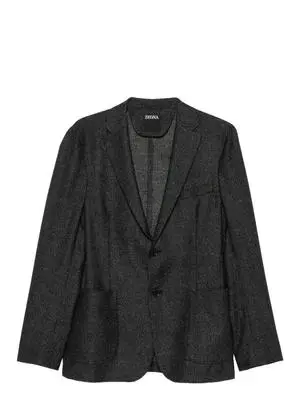Zegna Single-breasted Blazer Black