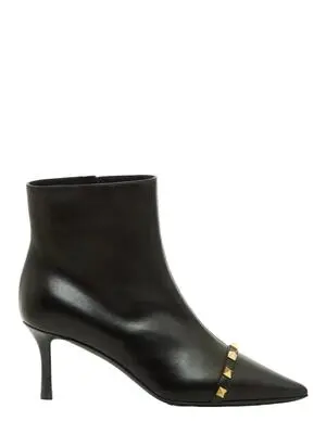 Valentino Garavani Rockstud Kidskin Boots - Black