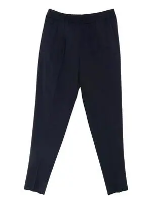Zegna Pleated Elasticated-waist Trousers - Blue