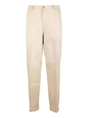 Seventy Pressed-crease Straight-leg Trousers - Neutrals