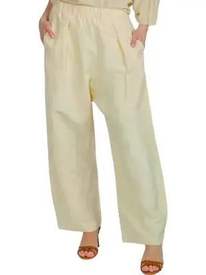 CORTANA Mel Pleated Trousers - Neutrals